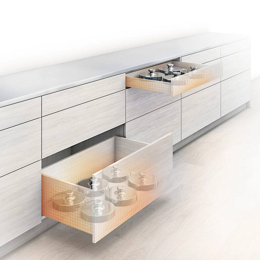 Drawer Undermount Slides in Kenya | Movento Tip-On Blumotion 400mm Kit